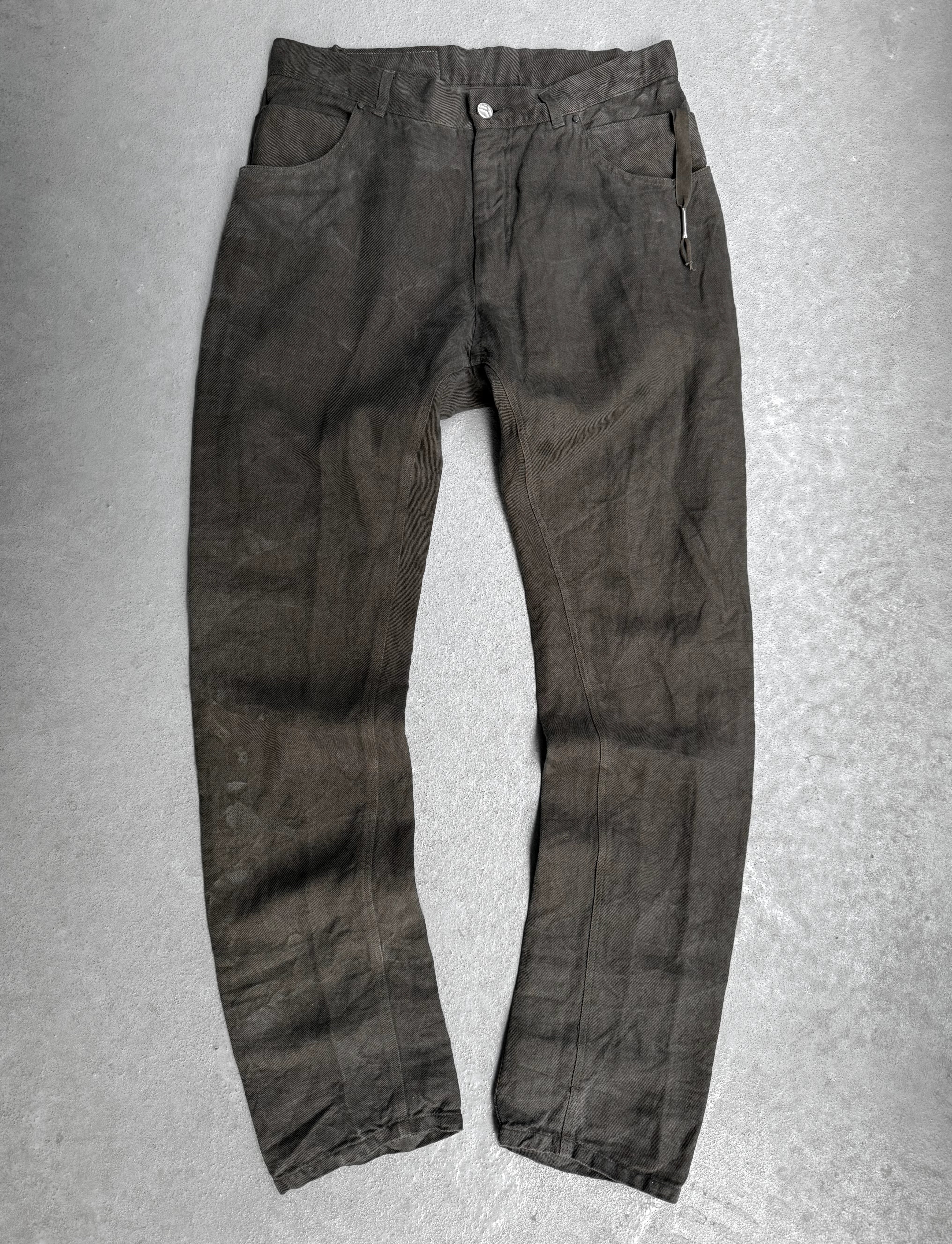 SILENT by DAMIR DOMA 2010s 'PHLOX' Ash Grey Linen Pants – DRIEW